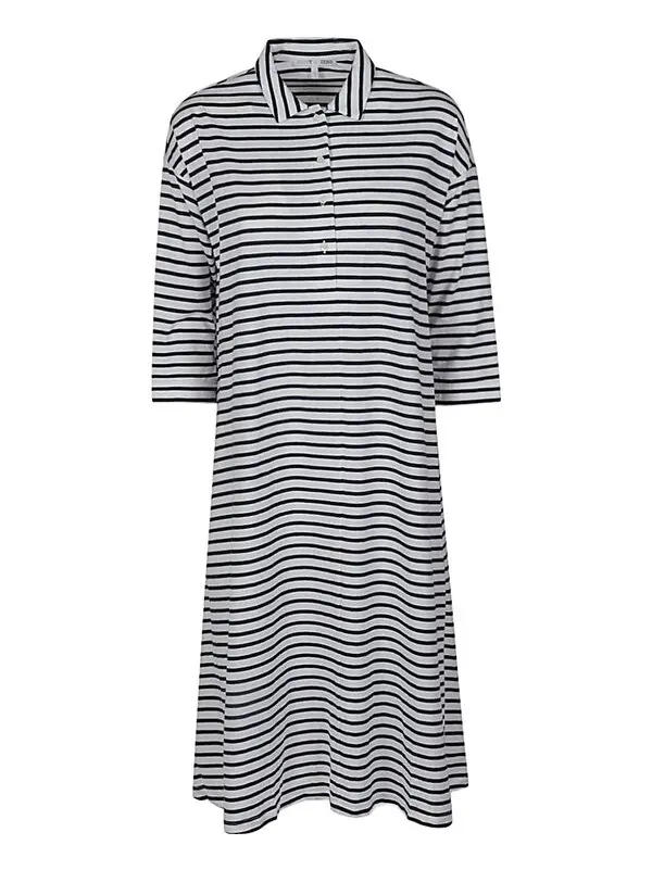 SHIRT C-ZERO Cotton Polo Dress - Blue