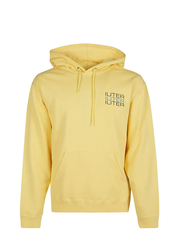 IUTER Printed Hoodie - Yellow
