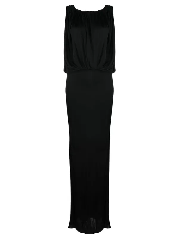 Saint Laurent Long Jersey Dress - Black