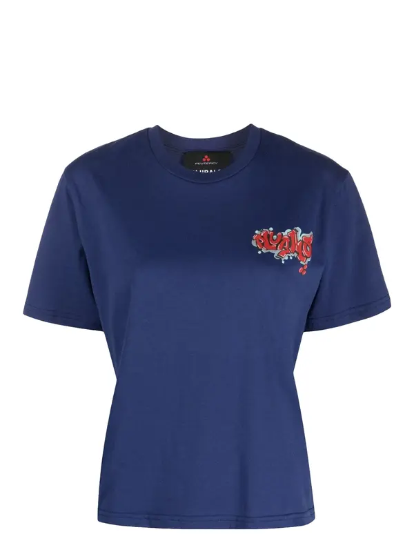 Peuterey Logo Cotton T-shirt - Blue