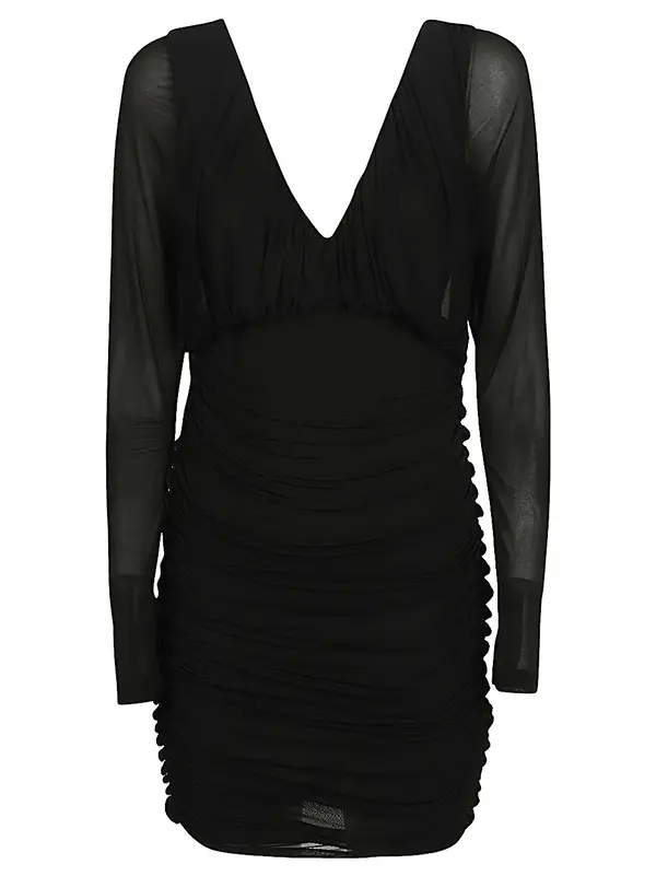 Saint Laurent Short Jersey Dress - Black