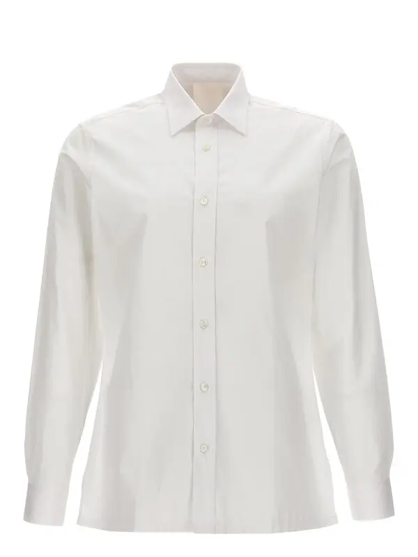 Givenchy Logo Embroidery Shirt - White