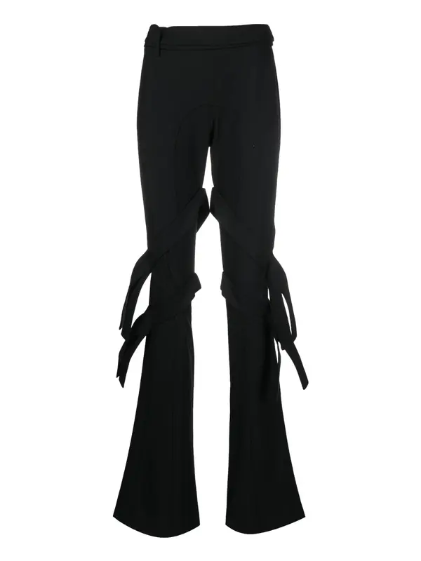 AMBUSH Double Waist Wool Trousers - Black