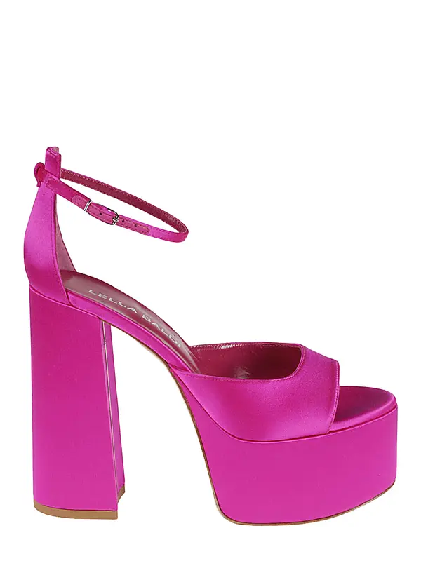 LELLA BALDI Heel Sandals - Fuchsia