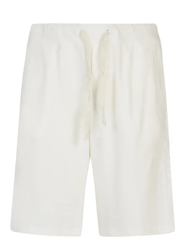 ORIGINAL VINTAGE Linen Blend Cotton Shorts - White