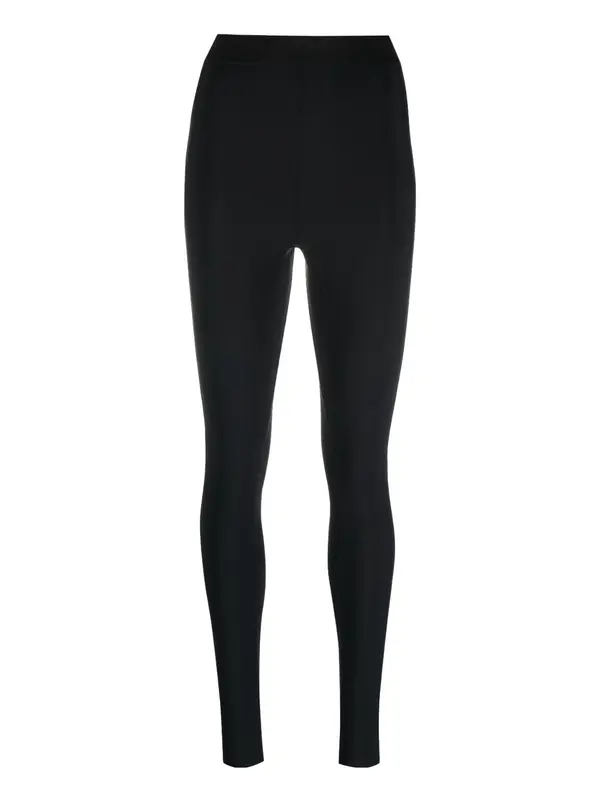 Wardrobe.NYC High Waist Zipped Leggings - Black