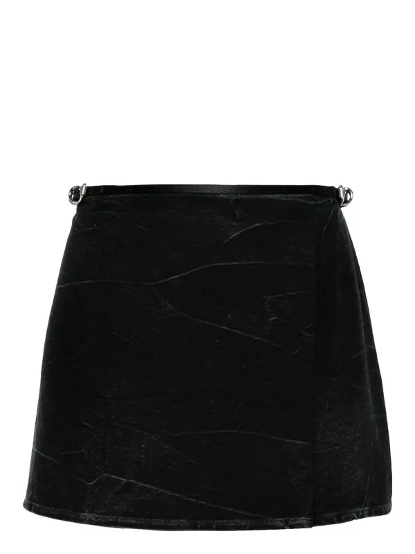 Givenchy Denim Mini Skirt - Black