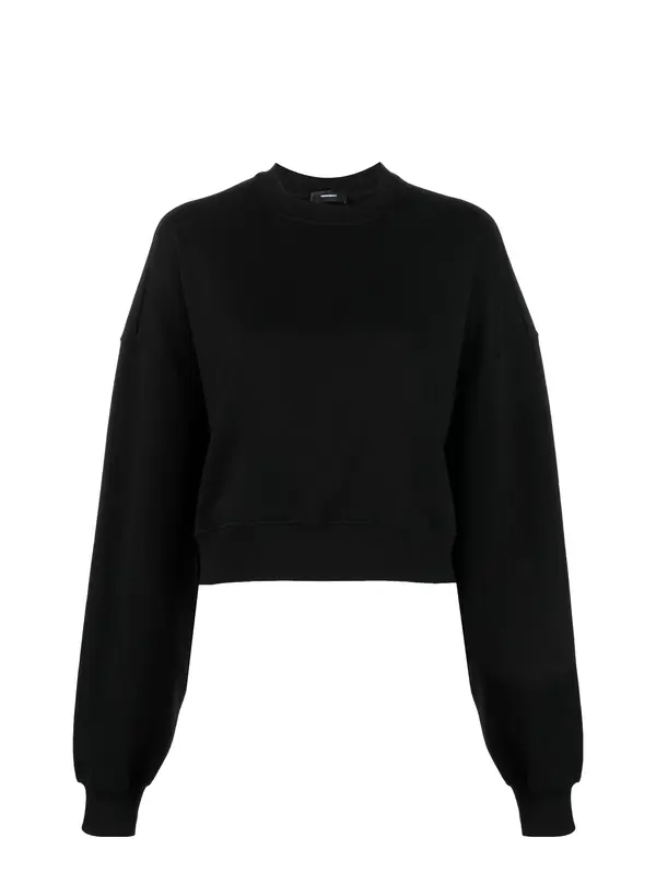 Wardrobe.NYC Oversized Cotton Sweatshirt - Black