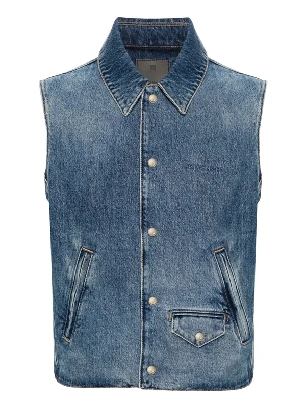 Givenchy Denim Vest - Blue