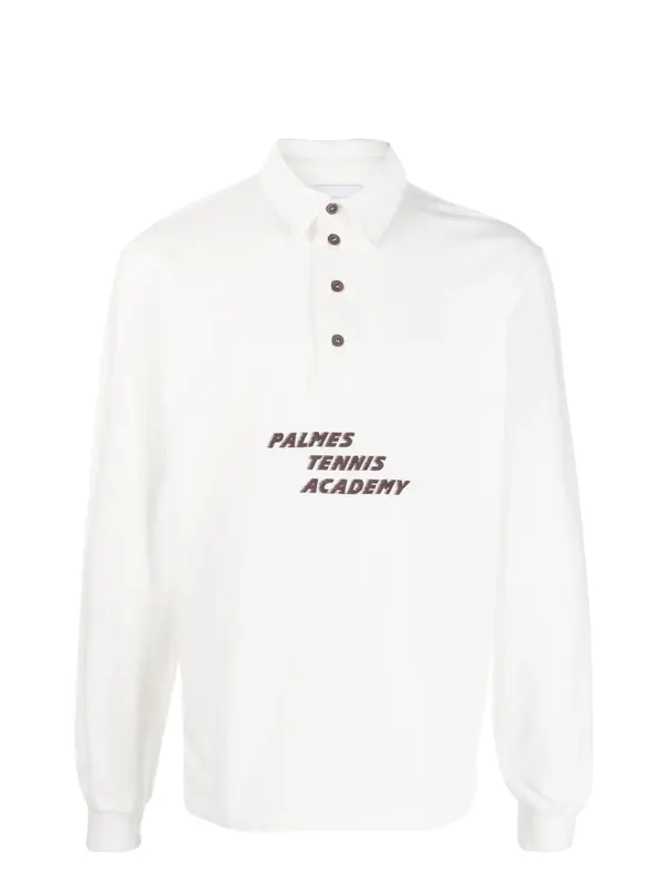 PALMES Organic Cotton Long Sleeve Shirt - White