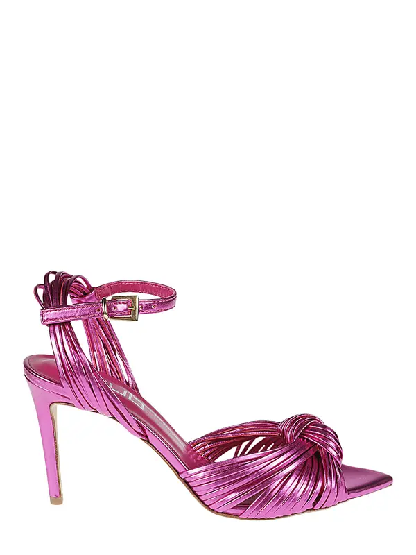 NCUB Clara Laminate Sandals - Fuchsia