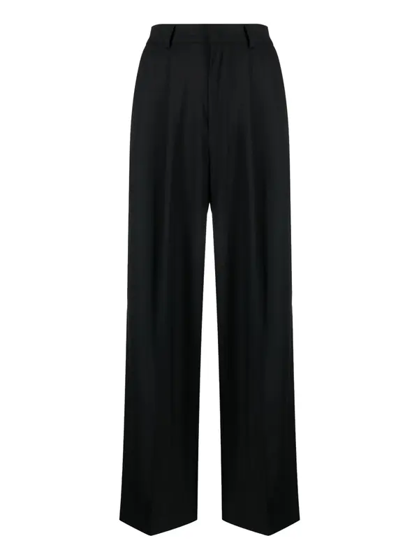 AZ FACTORY WITH LUTZ HUELLE Wide-leg Wool Trousers - Black