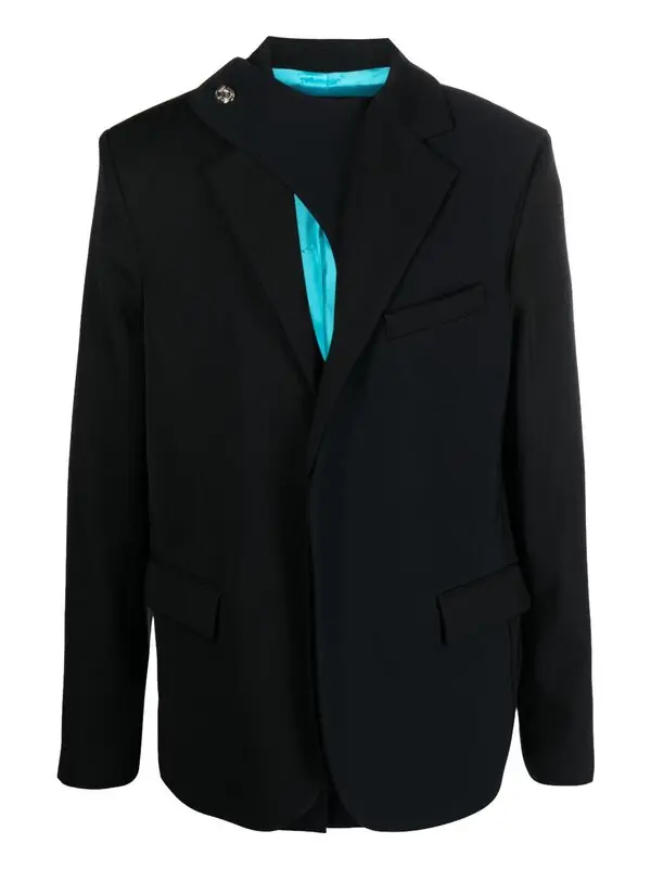 BOTTER Wool Single Breasted Blazer - Black
