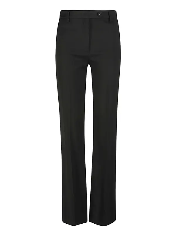 True Royal Cady Flared Trousers - Black