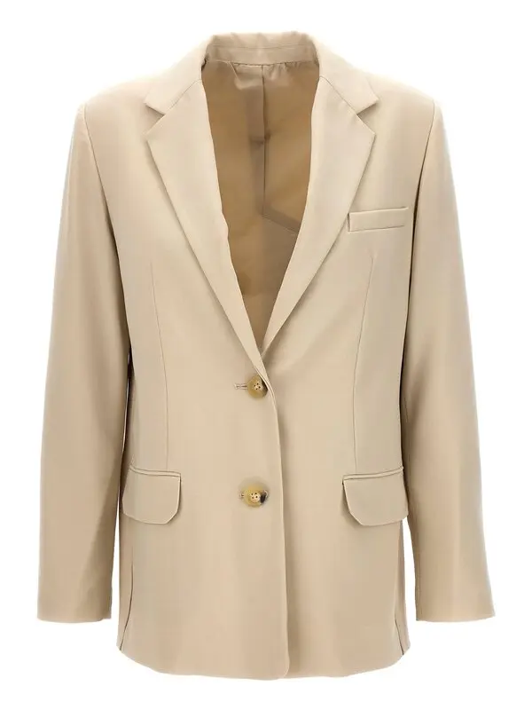 Helmut Lang Logo Band Blazer - Beige