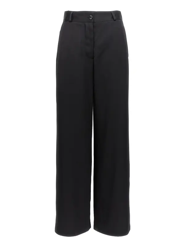 JIL SANDER Wide Leg Pants - Black
