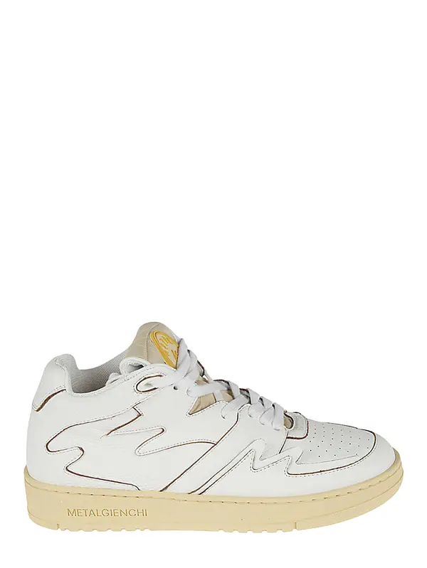 METALGIENCHI Leather Sneakers - White