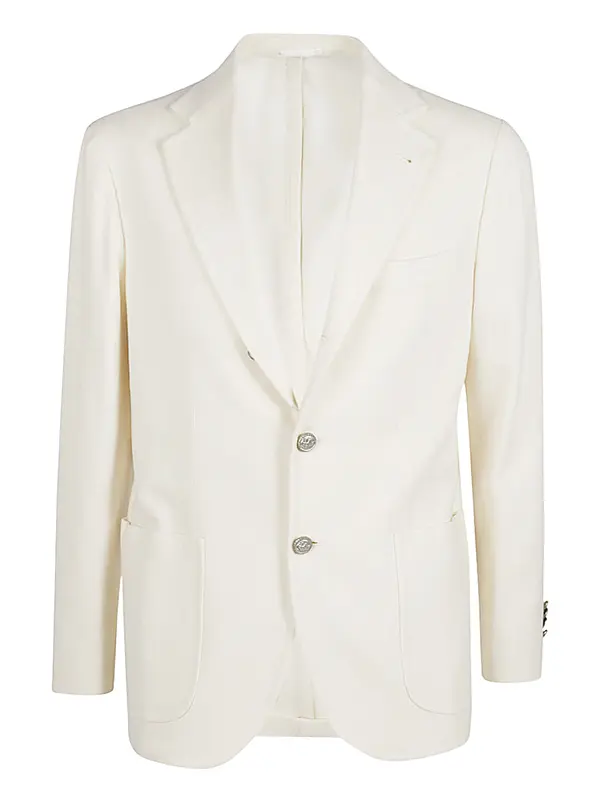 SARTORIO Single-breasted Jacket - White