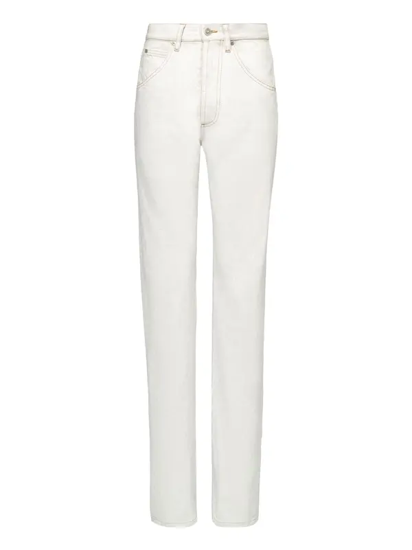 MAISON MARGIELA High-waisted Straight Leg Denim Jeans - Cream