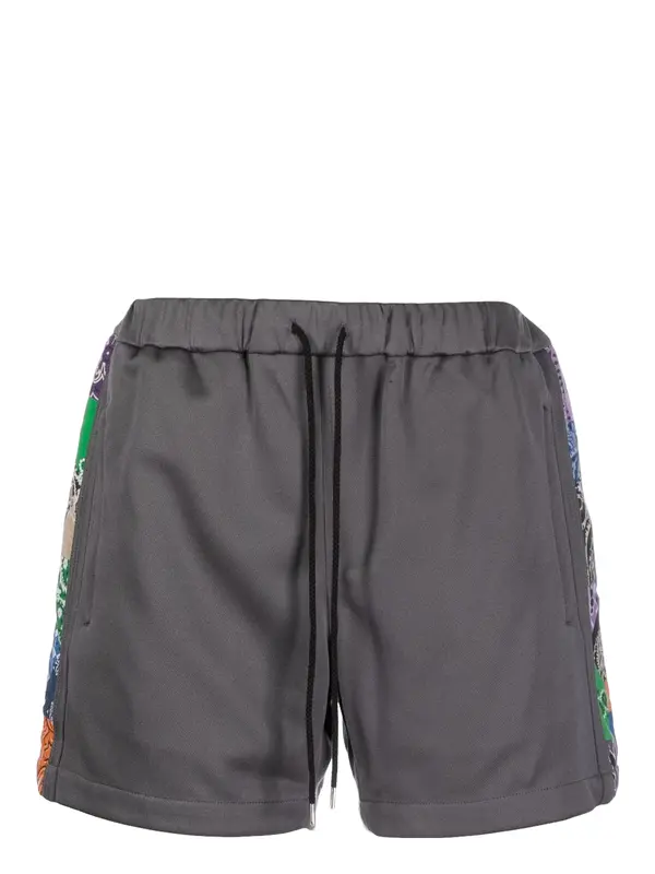 CHILDREN OF THE DISCORDANCE Bandana Print Shorts - Grey