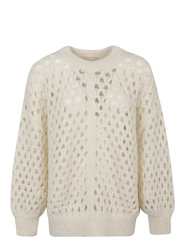 Isabel Marant Fane Wool Jumper - Beige