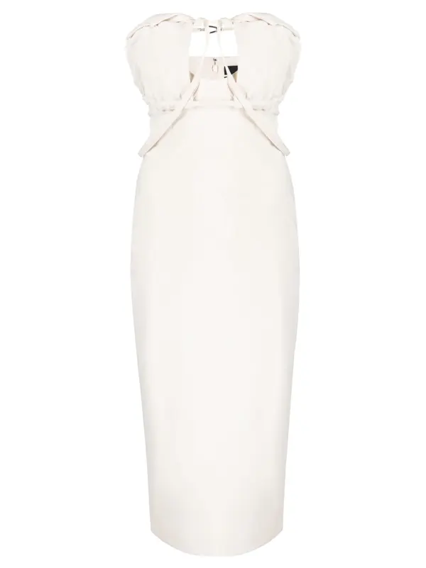 Jacquemus La Robe Bikini Strapless Dress - White