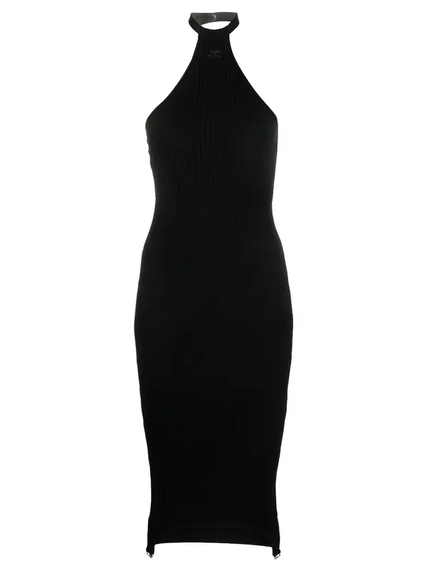 COURREGES Sleeveless Bodycon Dress - Black