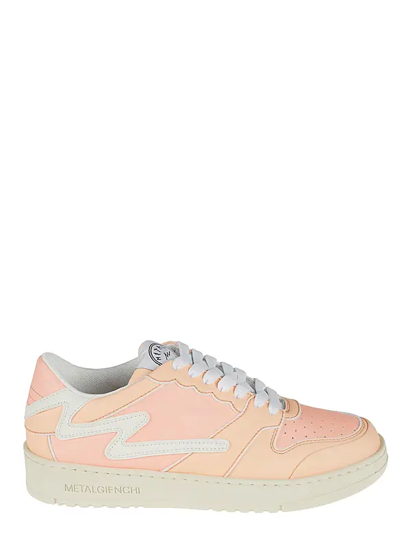 METALGIENCHI Icx Low Leather Sneakers - Pink