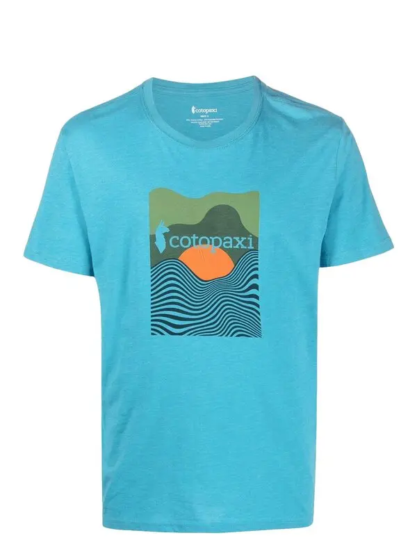 COTOPAXI Printed Organic Cotton T Shirt - Blue