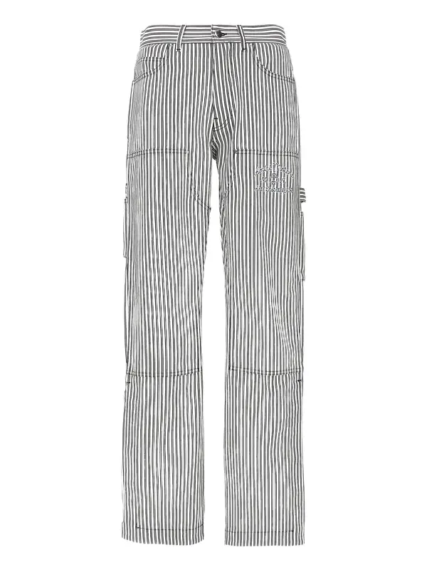 Amiri Motors Carpenter Pants - White/black