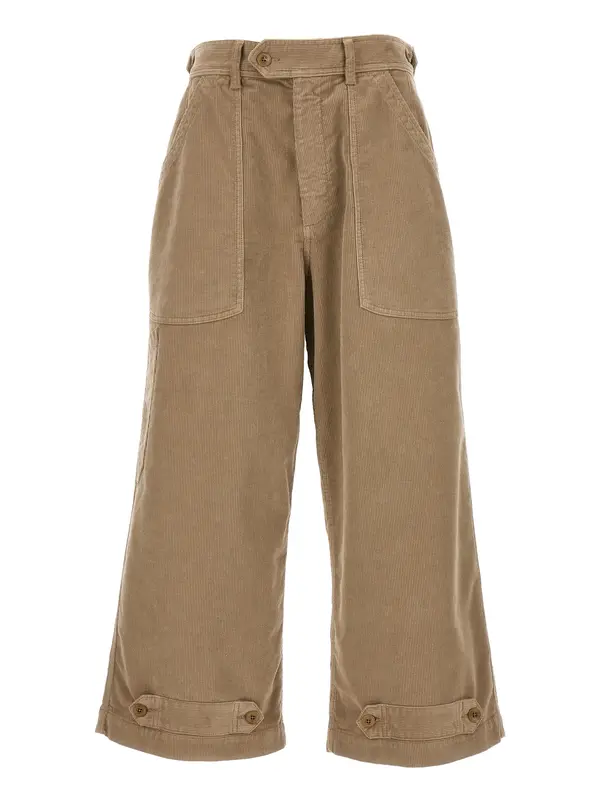 CELLAR DOOR Paola Wide Leg Cords - Beige