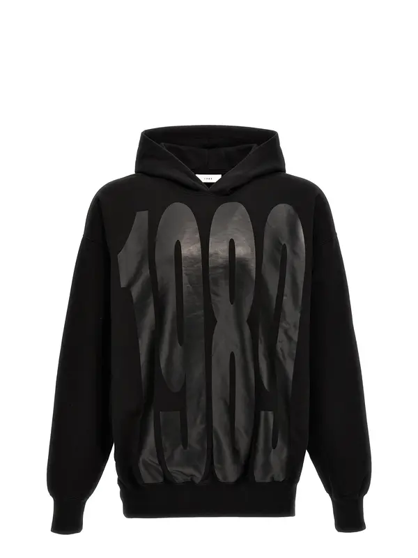 1989 STUDIO Faded Logo' Hoodie - Black