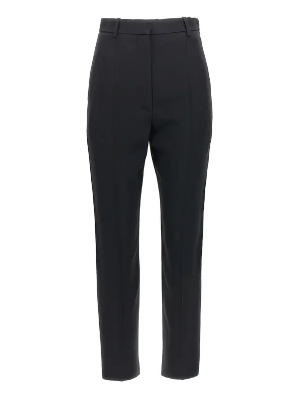 Alexander McQueen Crêpe Cigarette Pants - Black