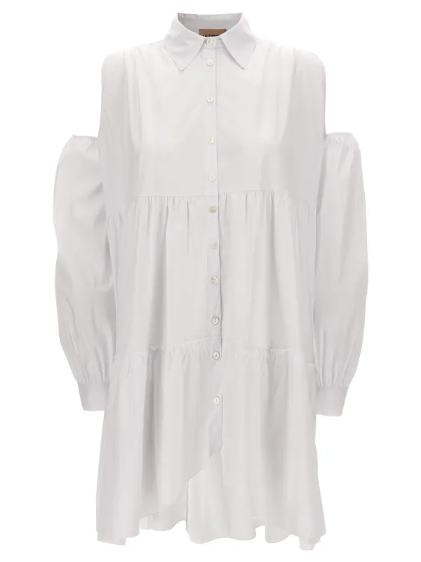 LE TWINS Fara Cotton Dress - White