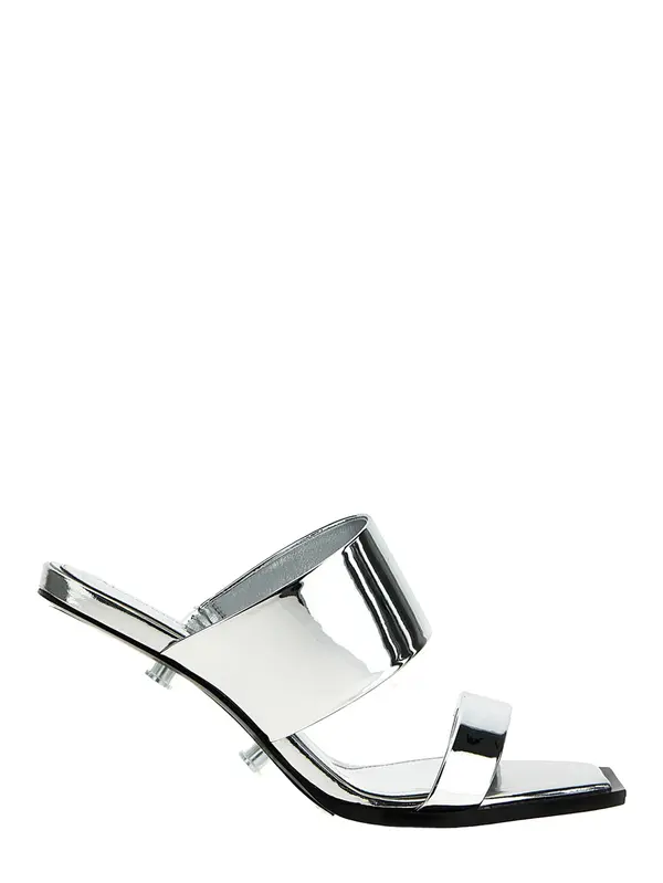 Alexander McQueen Mirror' Sandals - Silver