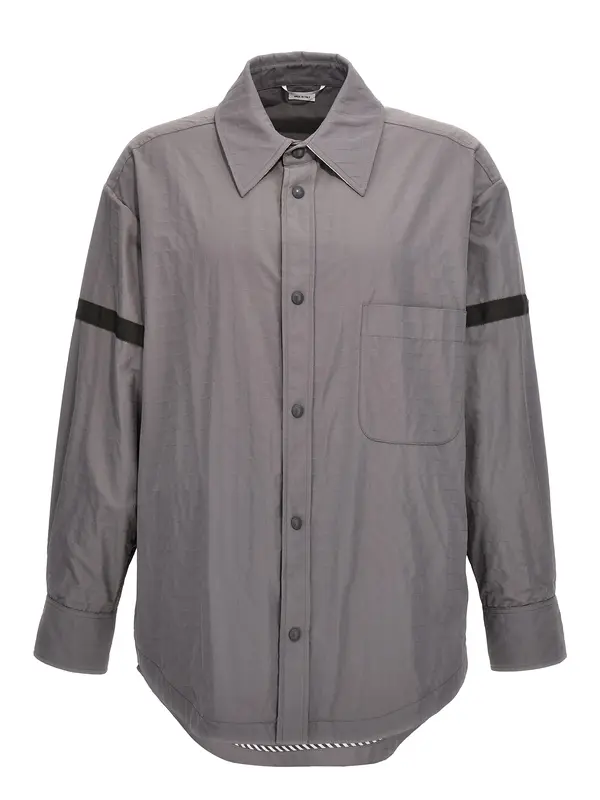 Thom Browne Snap Front' Overshirt - Gray