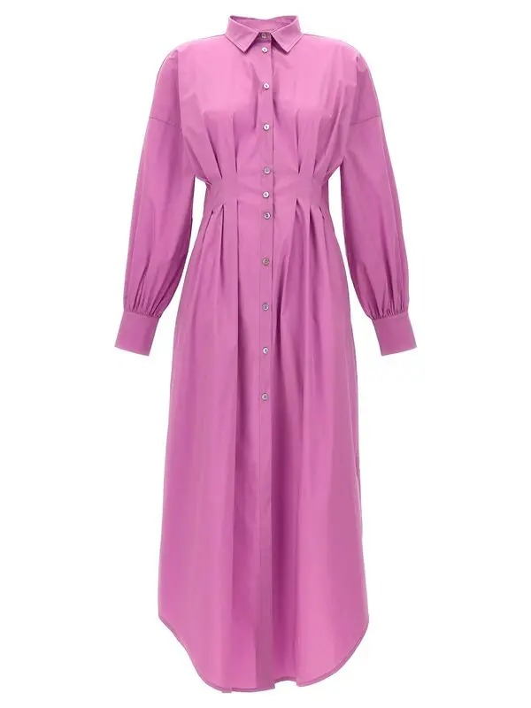 LE TWINS Cristiana Shirt Dress - Purple