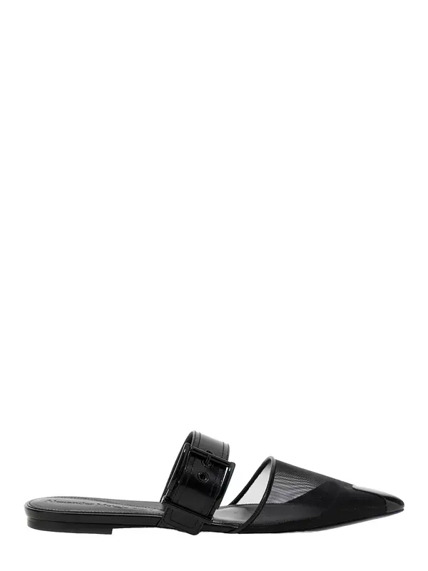 Alexander McQueen Punk Mules - Black