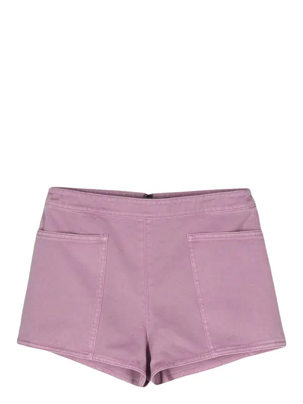 Max Mara Cotton Denim Shorts - Lilac