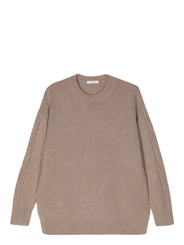 Max Mara Cashmere Crewneck Jumper - Beige