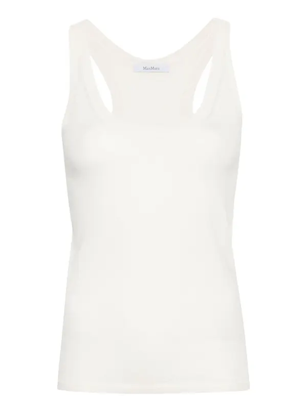 Max Mara Cashmere Tank Top - White