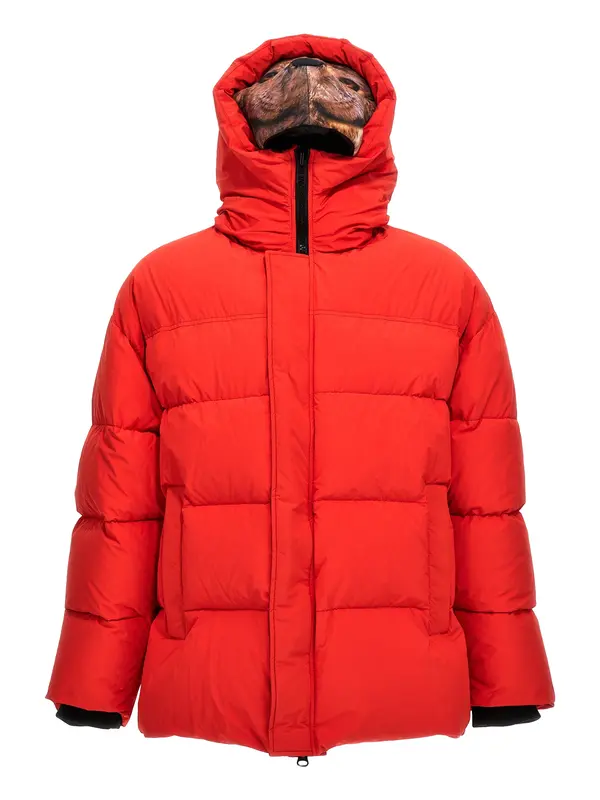 DOUBLET Animal Trim Down Jacket - Red