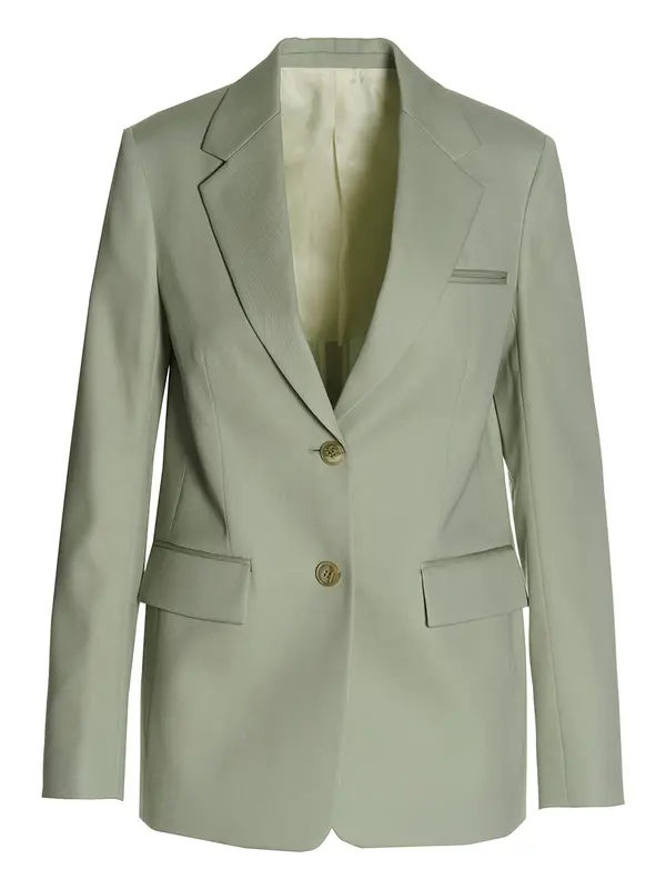 LANVIN Wool Single-breasted Blazer - Green