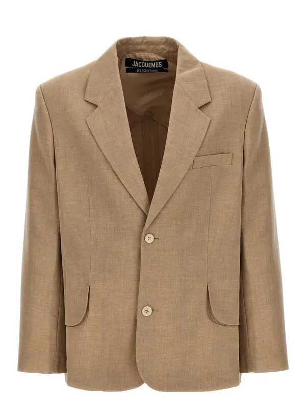 Jacquemus La Veste Titolo' Blazer - Beige