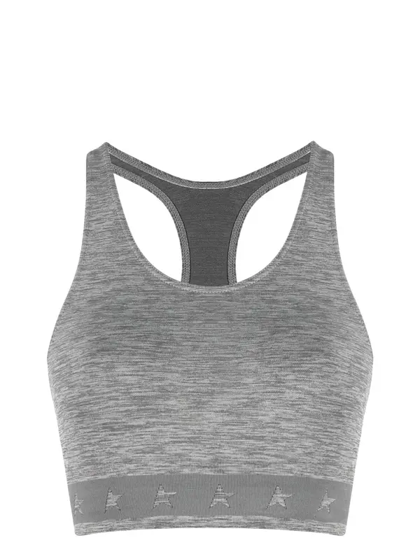 GOLDEN GOOSE Nylon Gym Bra - Grey