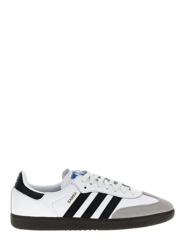 Adidas Originals By Alexander Wang Samba Og Sneakers - White/black