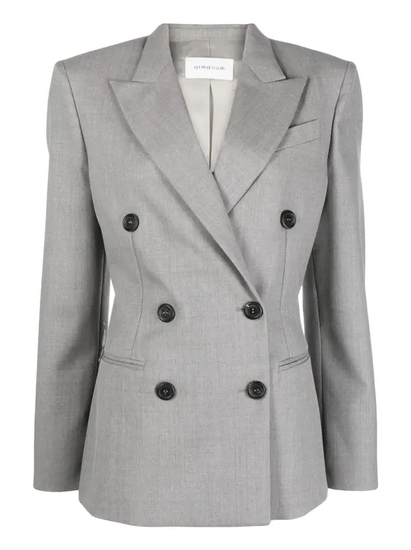 ARMARIUM Double-breasted Blazer - Grey