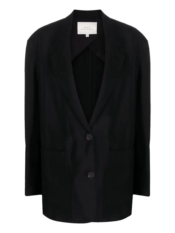 STUDIO NICHOLSON PRE Studio Nicholson Single-breasted Blazer - Black