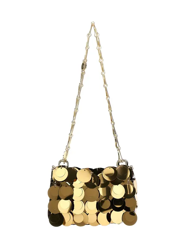 Rabanne Sparkle Nano Handbag - Gold