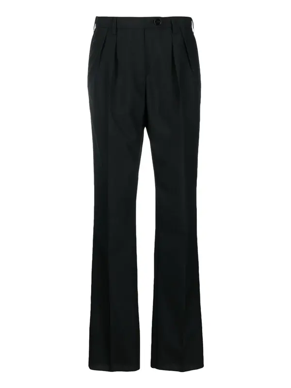 GABRIELE PASINI Wool Blend Trousers - Black